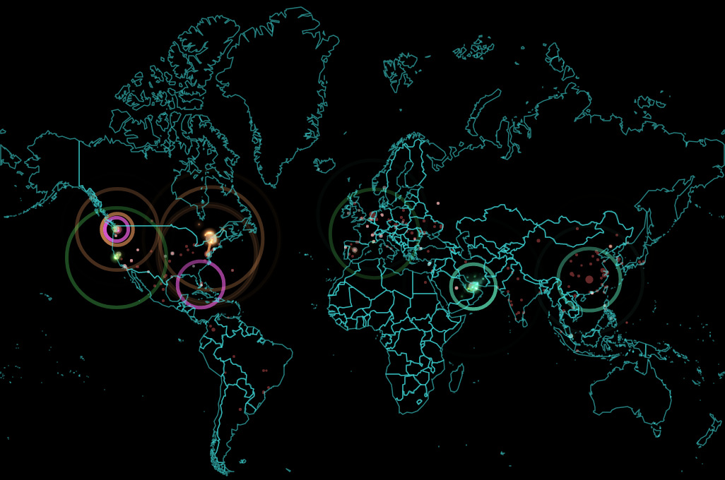 Live Map: Watch Cyberwar As It Happens in Real-Time