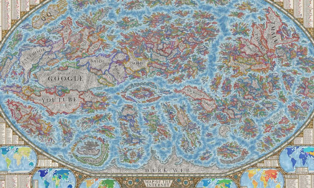 Mapped: A Detailed Map of the Online World in Incredible Detail