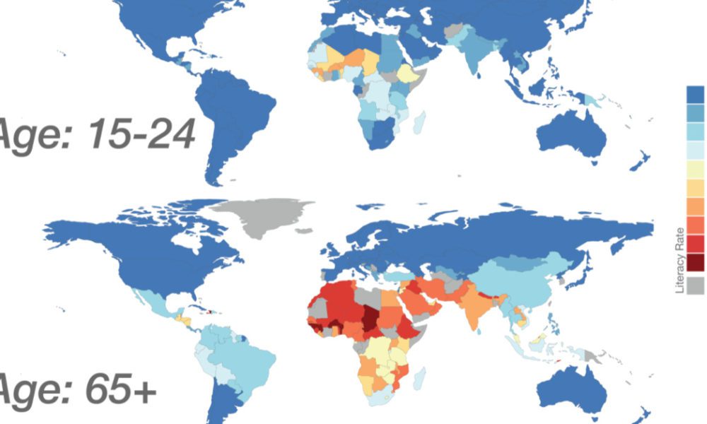 Mapped: The Geography of Global Literacy
