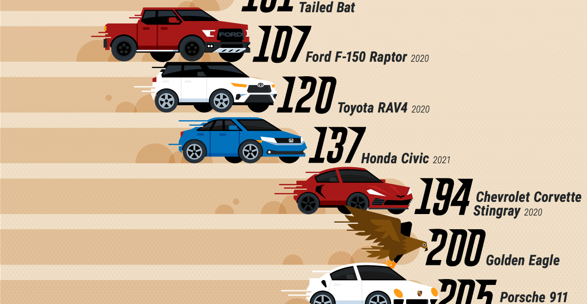 What's Faster, Nature or Machine? - Visual Capitalist