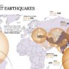 Mapping The World's Major Earthquakes from 1956‒2022