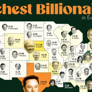 Mapping Out The Richest Billionaires in Each Country