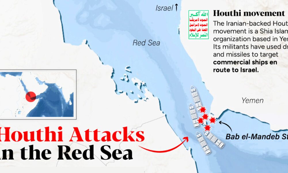 Map How Houthi Attacks In Red Sea Impact The Global Economy
