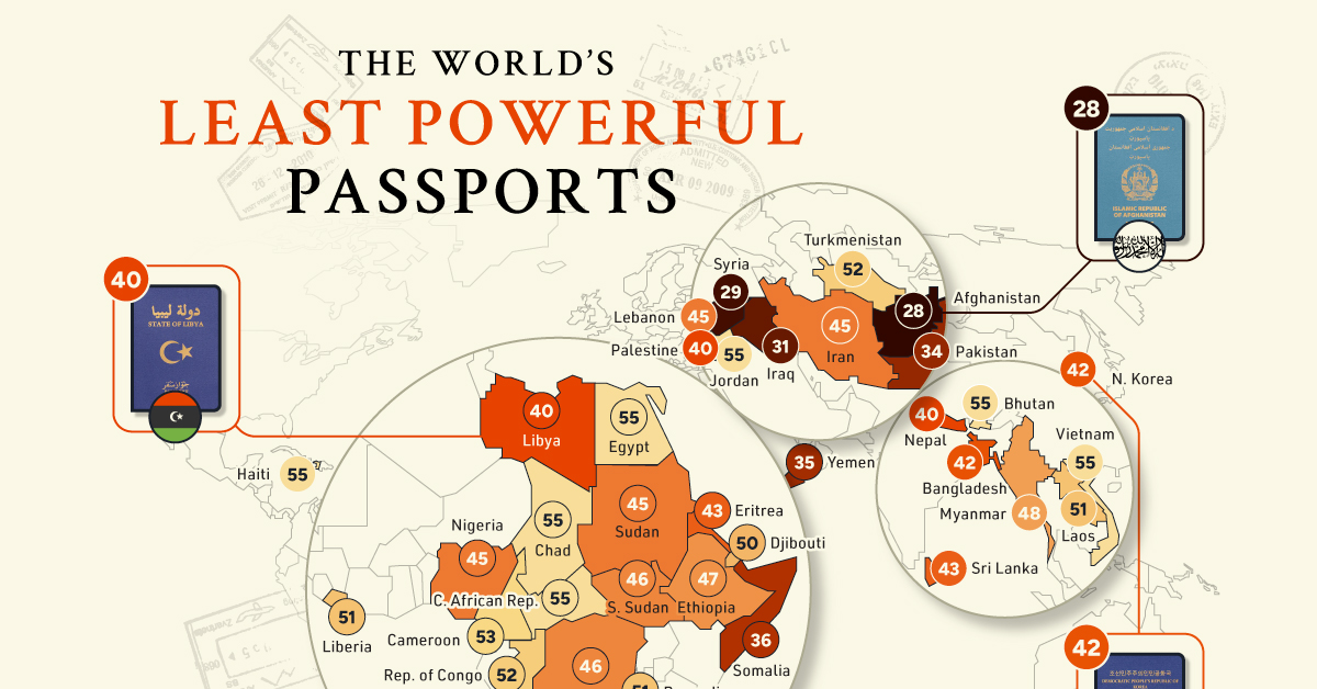 The World's Least Powerful Passports in 2024