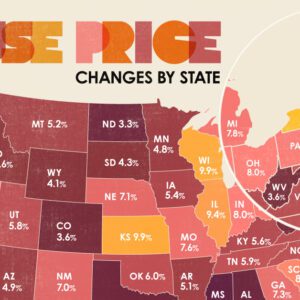 Charted: Median House Prices vs. Income in the U.S.