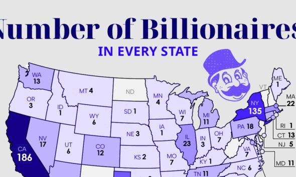 Mapping Out The Richest Billionaires in Each Country