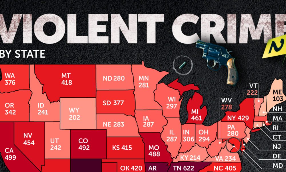 Mapped: Violent Crime Rates by U.S. State Mapped: Violent Crime Rates by U.S. State