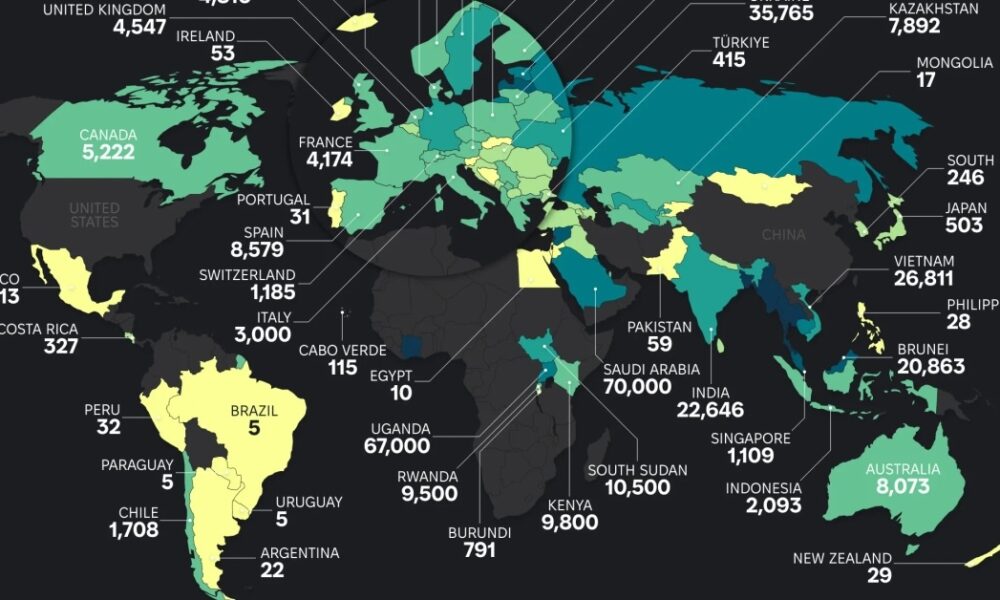 Mapped: The Countries With the Most Stateless People