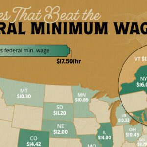 Mapping the Minimum Wage of Each U.S. State