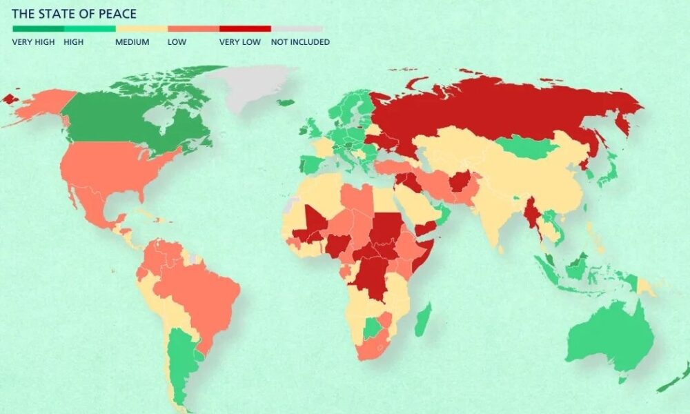 Peacefulness by Country in 2024