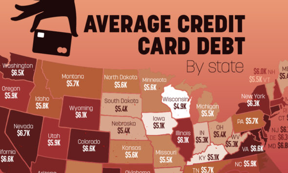 Visualizing America's $1 Trillion Credit Card Debt