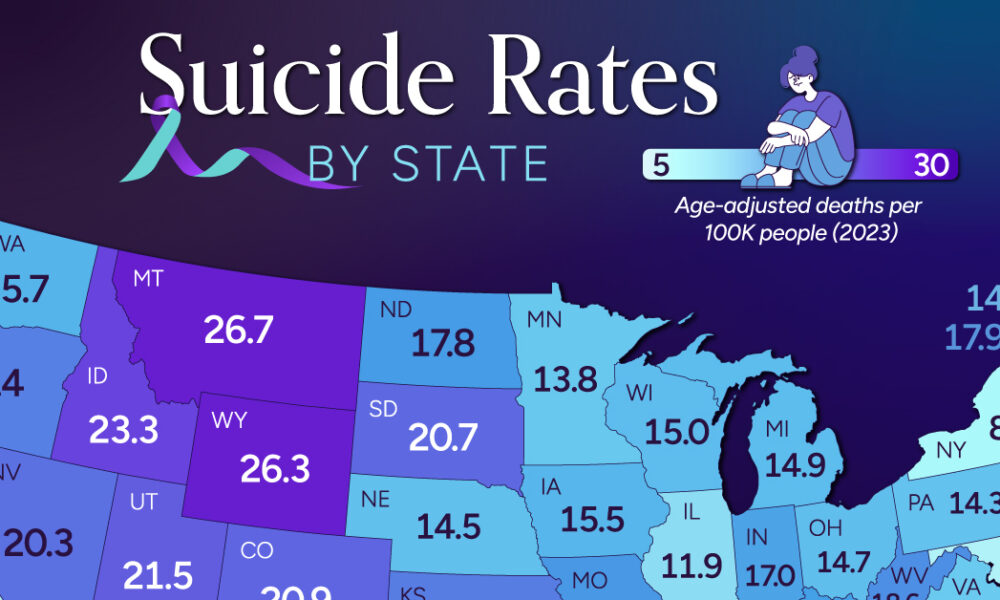 Mapped: The Best U.S. States for Jobs by Worker Availability