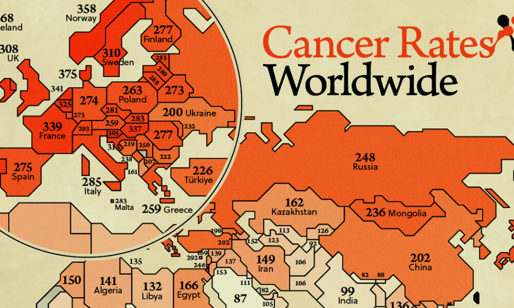 Mapped: When Each Country Will Reach Its Population Peak